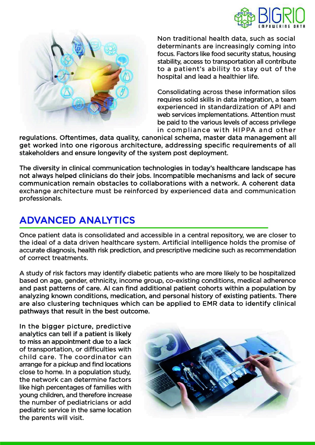 Patient 360 and Telehealth Solution - BigRio