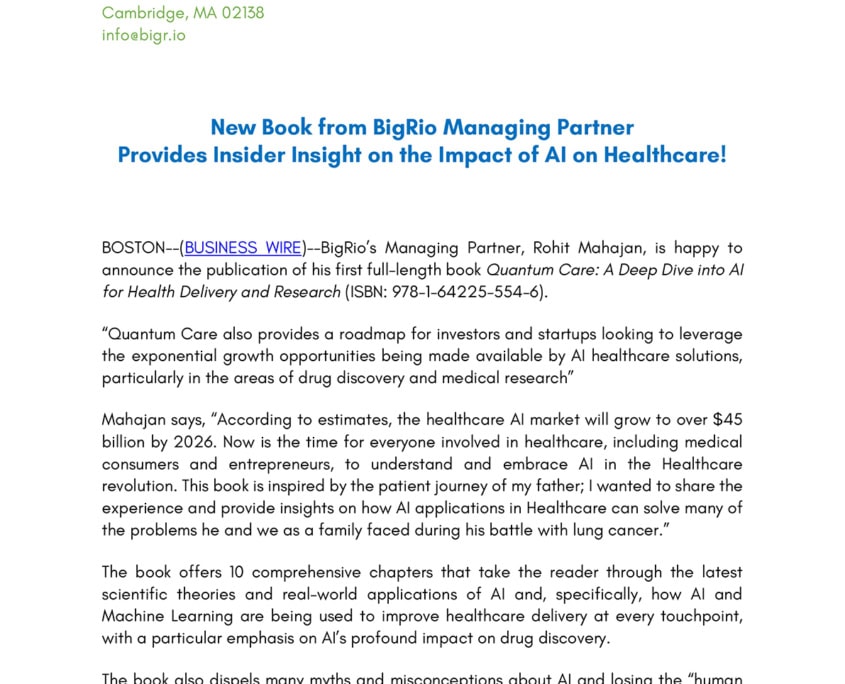 Press Releases - BigRio