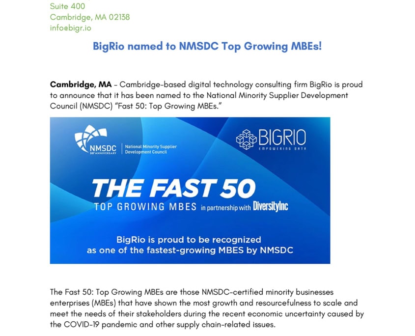 Press Releases - BigRio