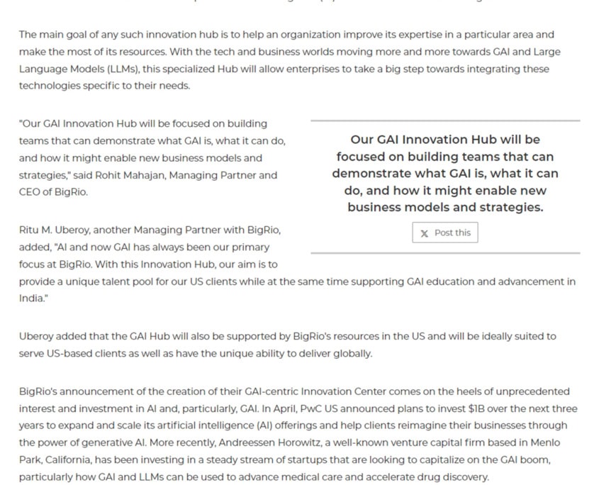 Press Releases - BigRio